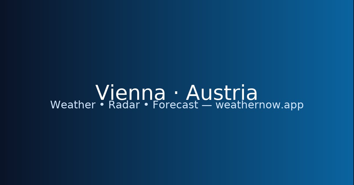 Vienna Weather Today: Live Radar, Hourly & 14-Day Forecast | Weather Now
